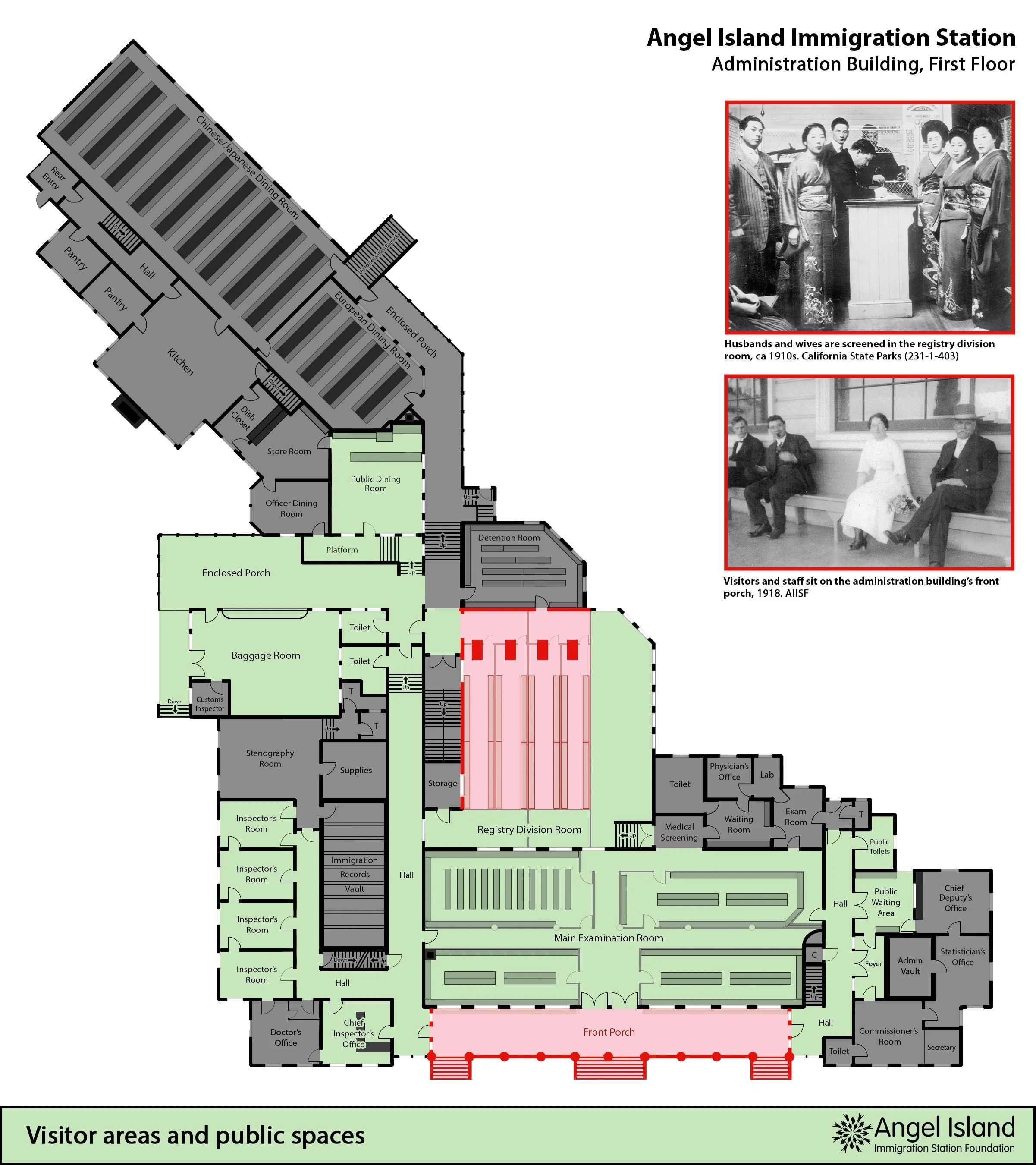 Administration Building | Angel Island Immigration Station - San Francisco
