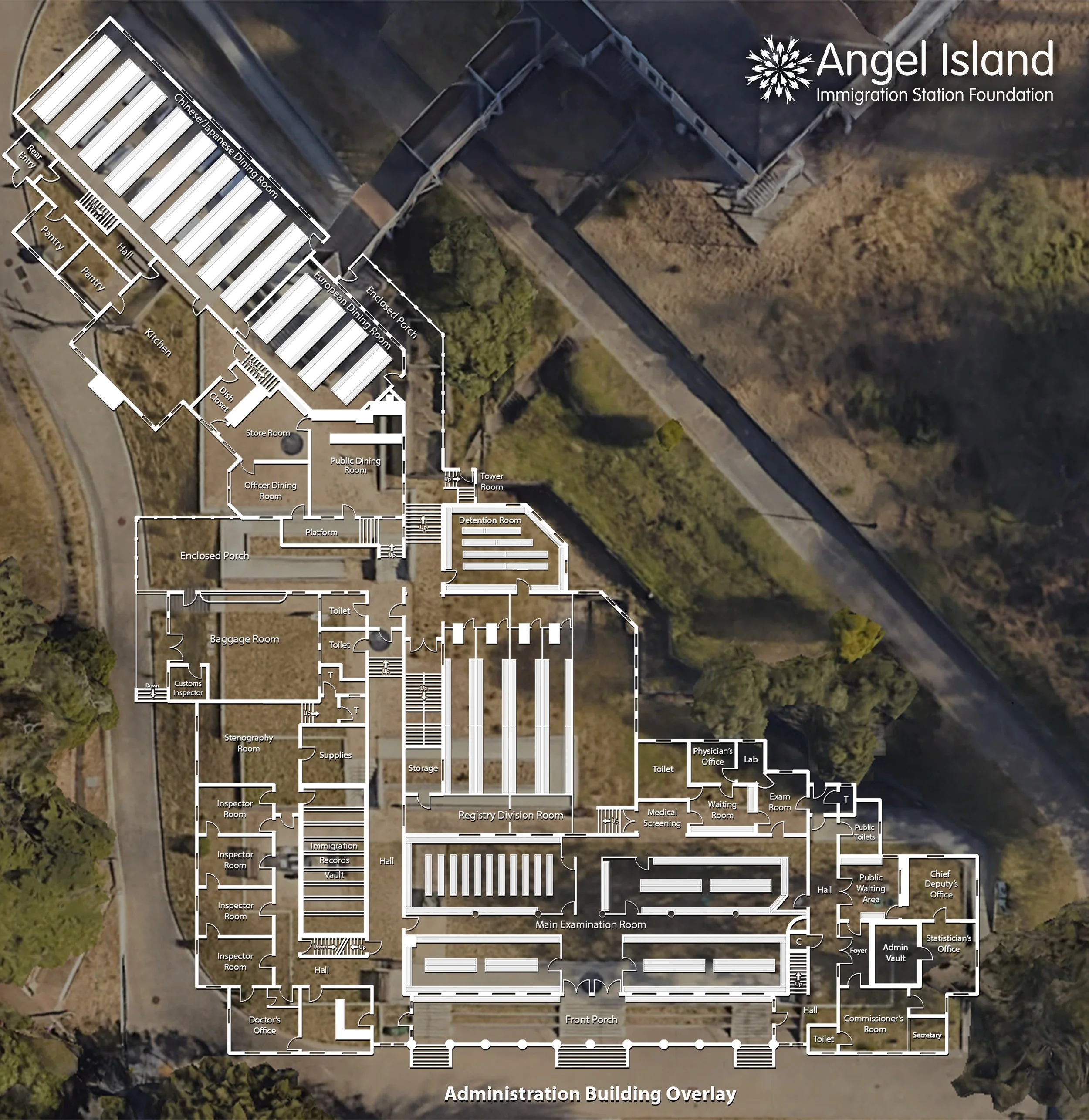 Administration Building | Angel Island Immigration Station - San Francisco