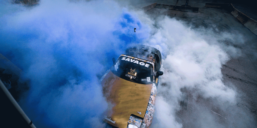 Car Burning Out