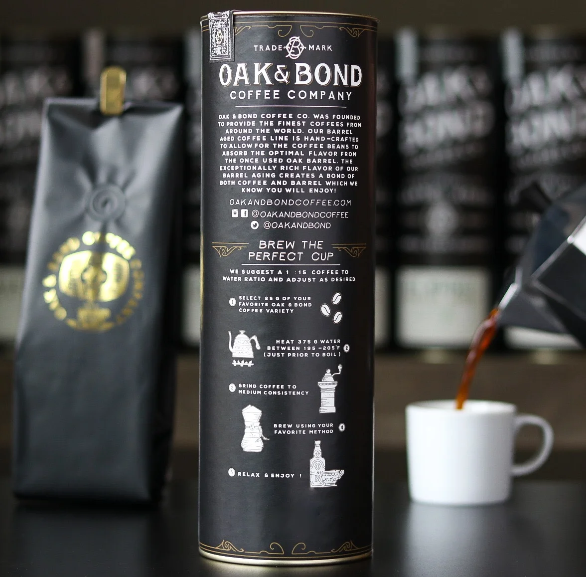 Espresso Bourbon Barrel Aged Coffee — Oak & Bond Coffee Co.