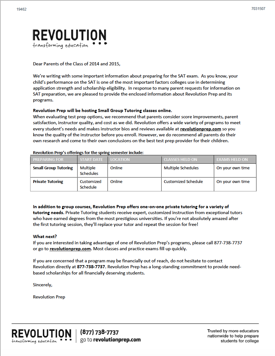 Variable Data Printing Examples — Direct Mail, Fulfillment Services, Mailing List