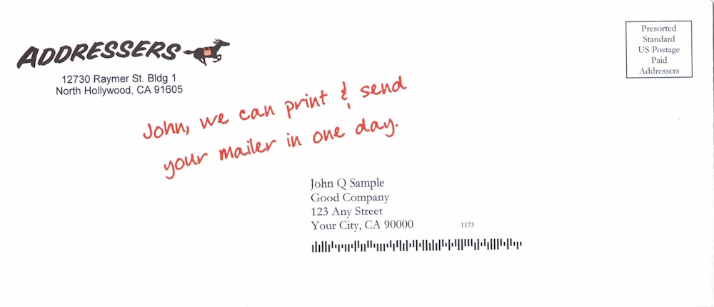 Direct Mail Envelope Samples — Direct Mail, Fulfillment Services ...