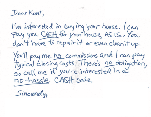 Handwriting Font Direct Mail Samples — Direct Mail, Fulfillment ...