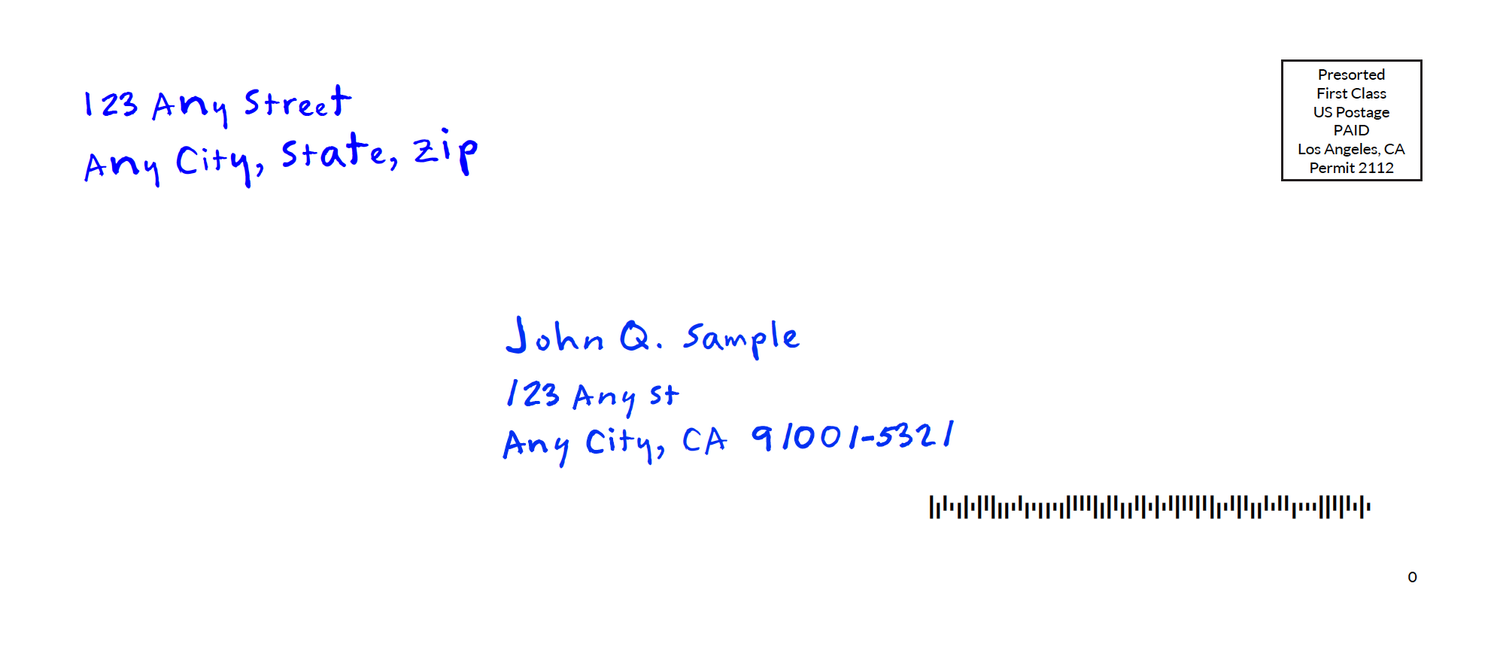Variable Handwriting Font Mailing — Direct Mail, Fulfillment Services ...