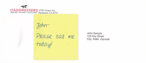 Direct Mail Envelope Samples — Direct Mail, Fulfillment Services ...