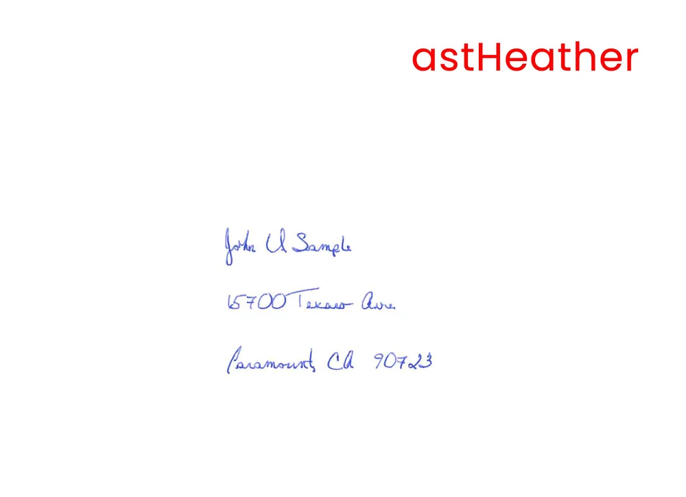 Pen Addressing Direct Mail Fonts and Samples — Direct Mail, Fulfillment ...