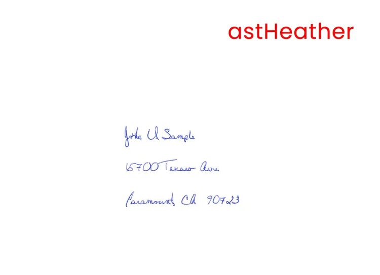 Pen Addressing Direct Mail Fonts and Samples — Direct Mail, Fulfillment ...