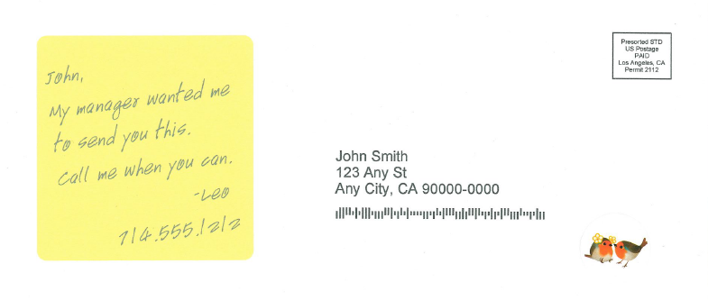 Direct Mail Envelope Samples — Direct Mail, Fulfillment Services ...