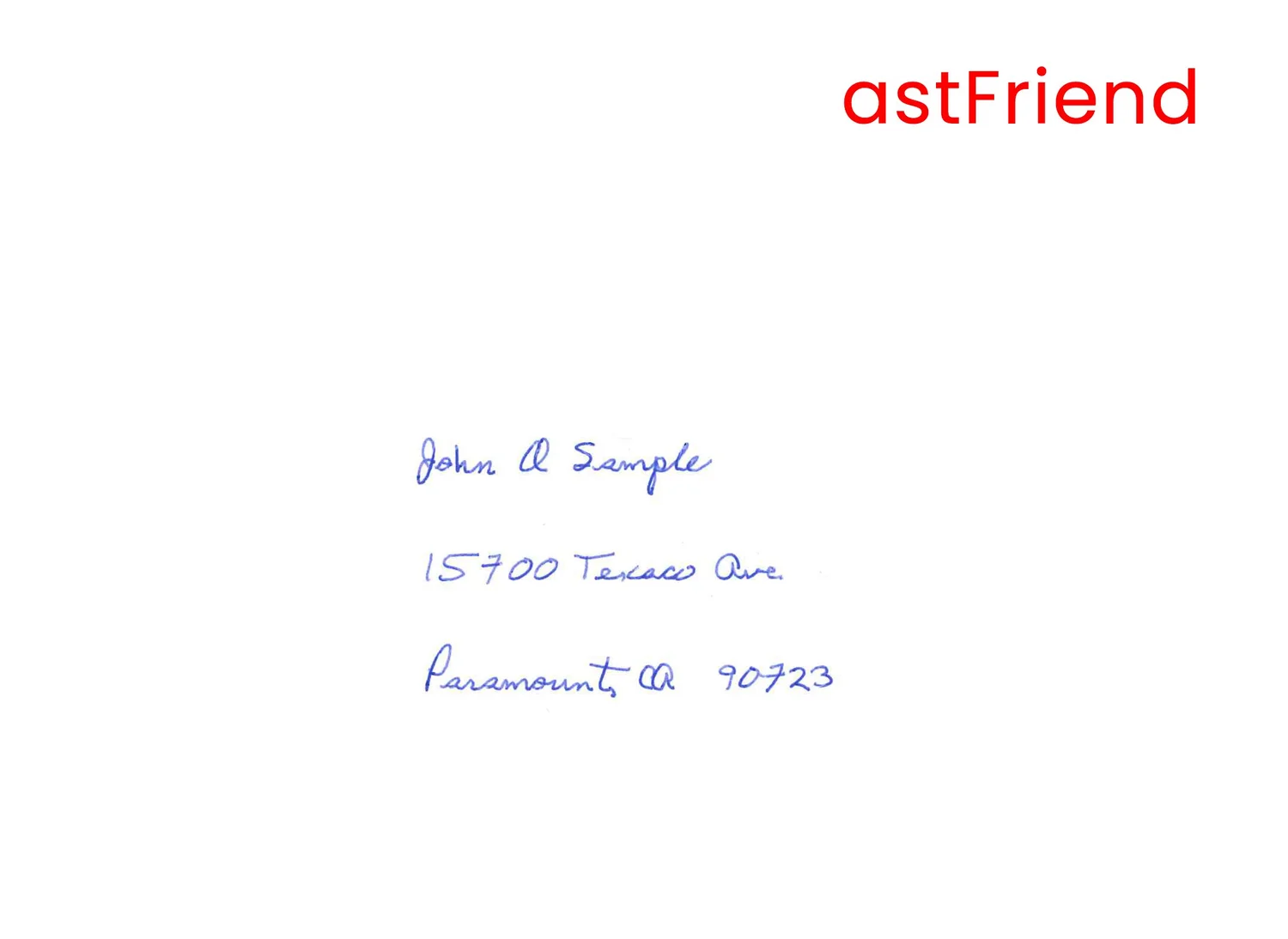 Pen Addressing Direct Mail Fonts and Samples — Direct Mail, Fulfillment ...