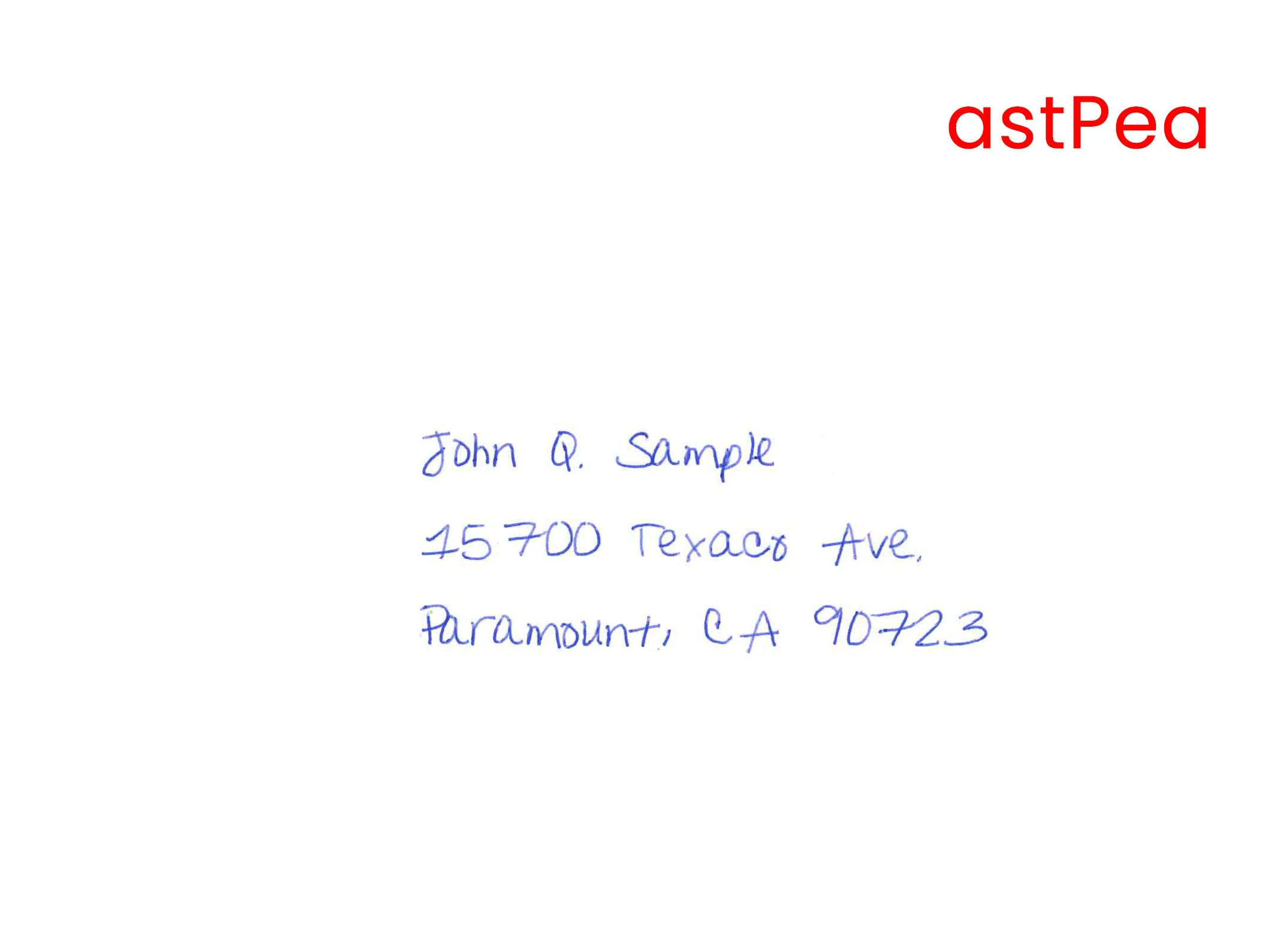 Pen Addressing Direct Mail Fonts and Samples — Direct Mail, Fulfillment ...