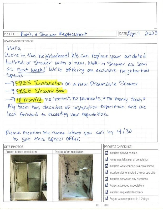 Variable Handwriting Font Mailing — Direct Mail, Fulfillment Services ...