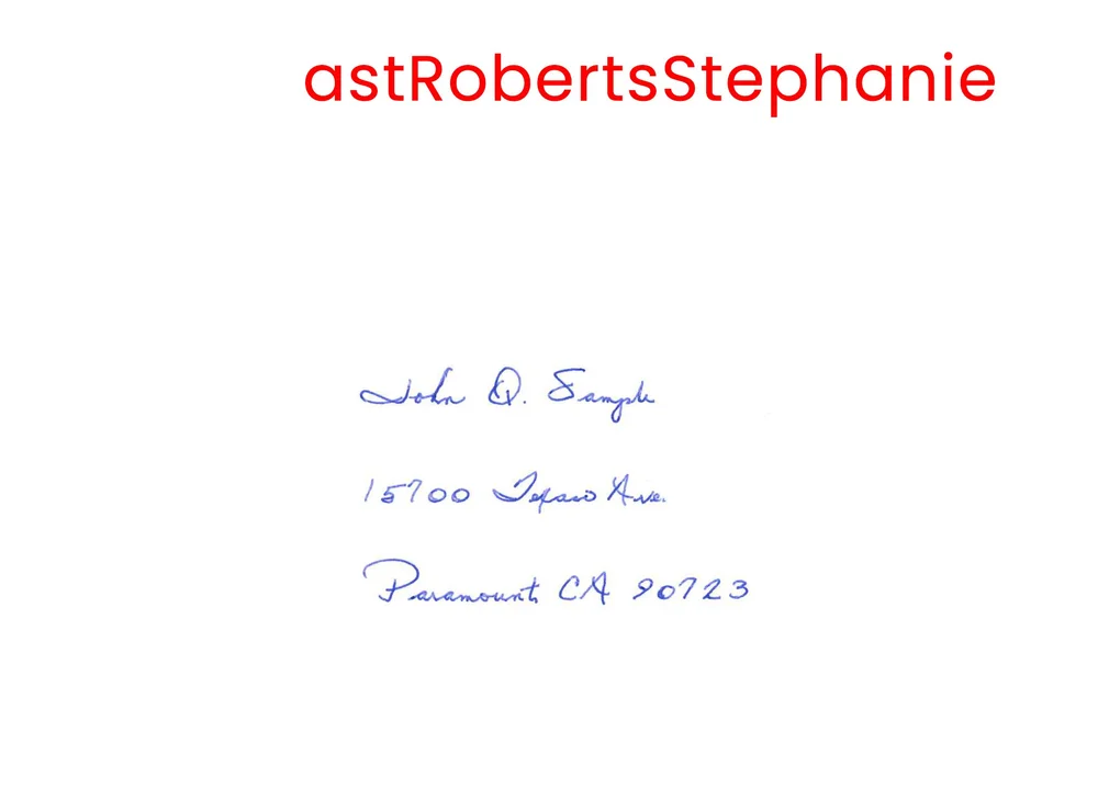 Pen Addressing Direct Mail Fonts and Samples — Direct Mail, Fulfillment ...