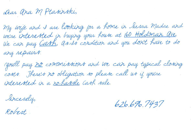 Handwriting Font Direct Mail Samples — Direct Mail, Fulfillment ...