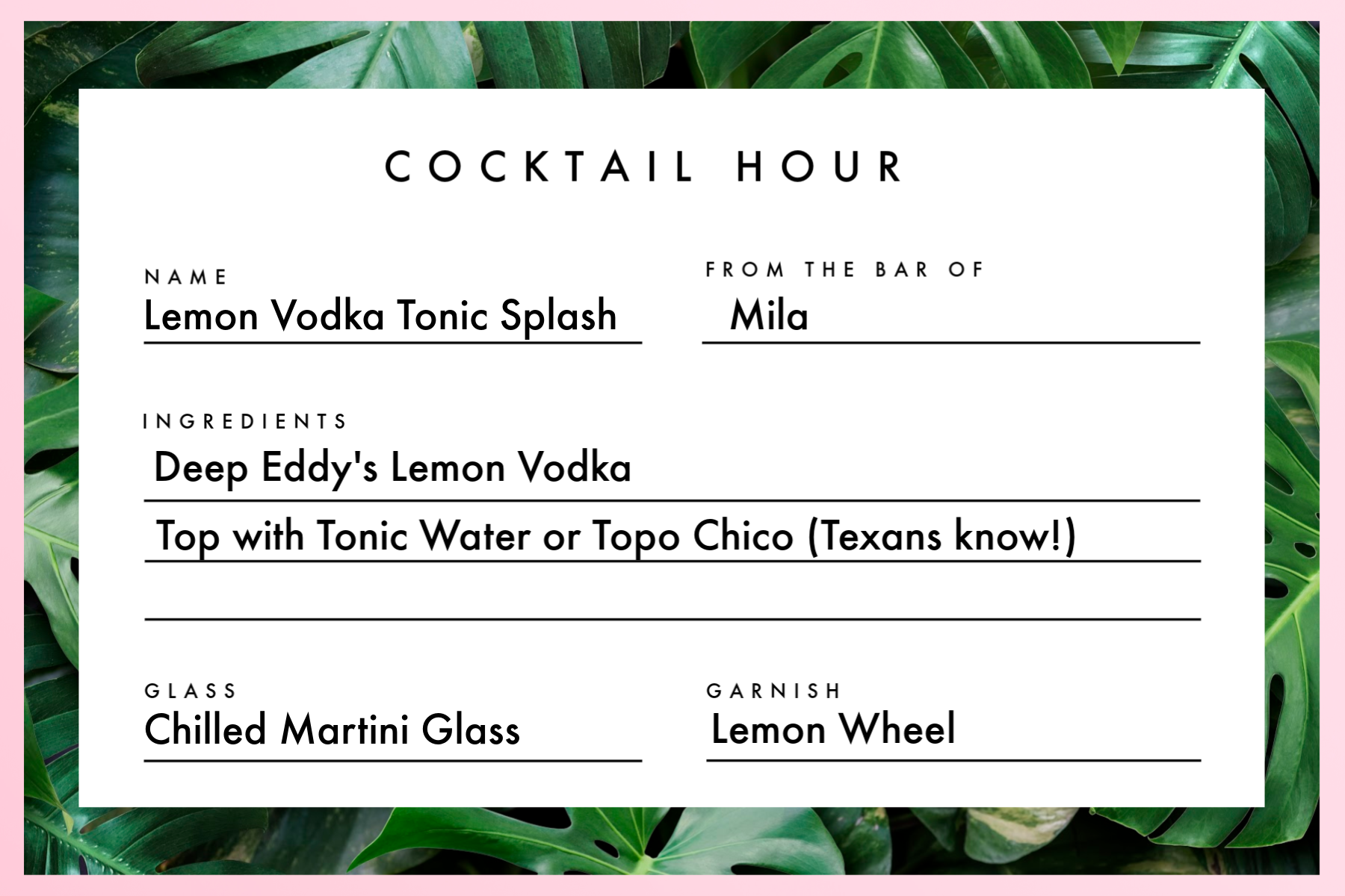 Is it Cocktail Hour Yet?