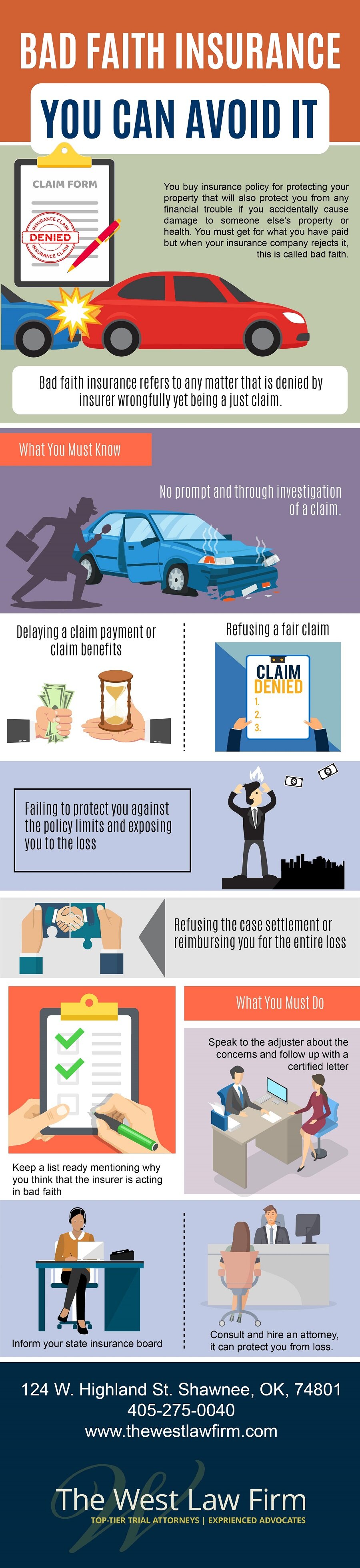 How To Avoid A Bad Faith Insurance (Infographic)