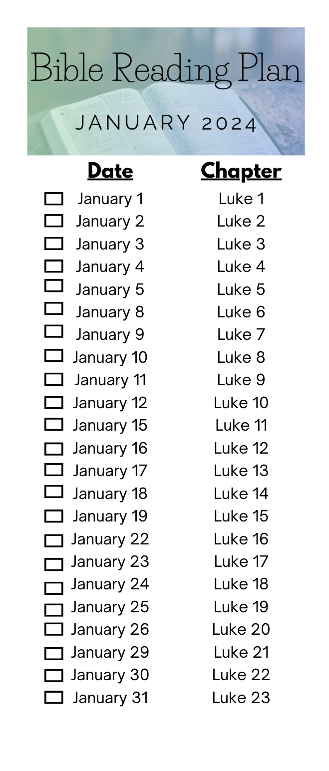 Reading The Bible In A Year Printable