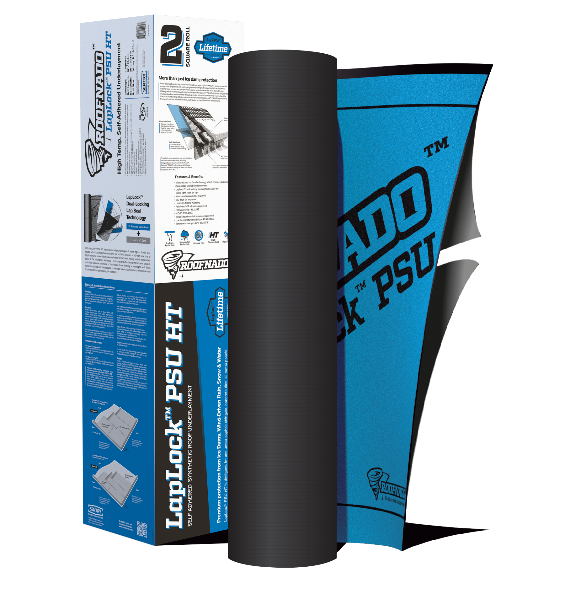 LapLock™ PSU HT | High-Temp Peel & Stick Roofing Underlayment — All ...