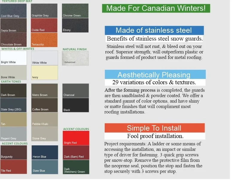 Alto8000 Snow Guard — All Star Metals