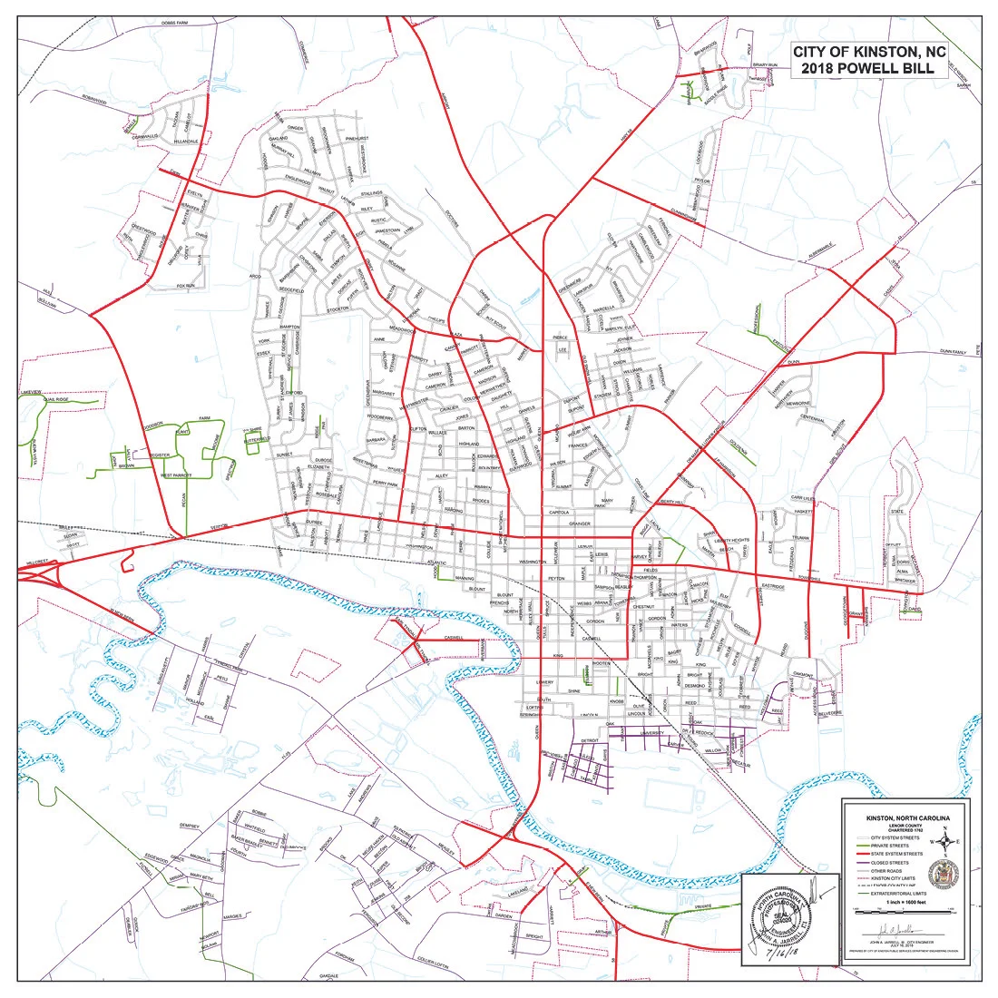Kinston North Carolina Map - Park Houston Map