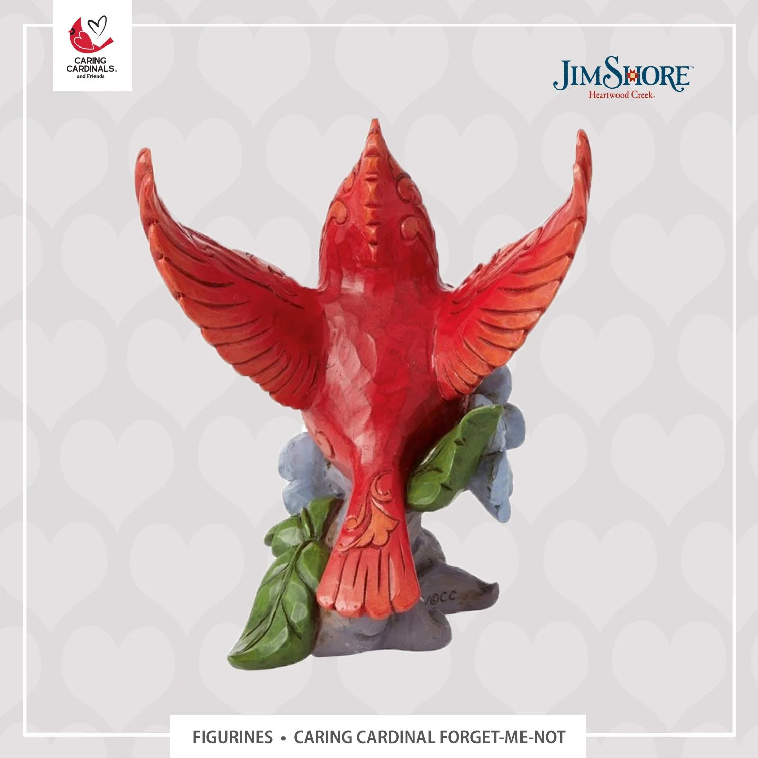 CARDINAL FIGURINES BY ARTIST JIM SHORE — CARING CARDINALS