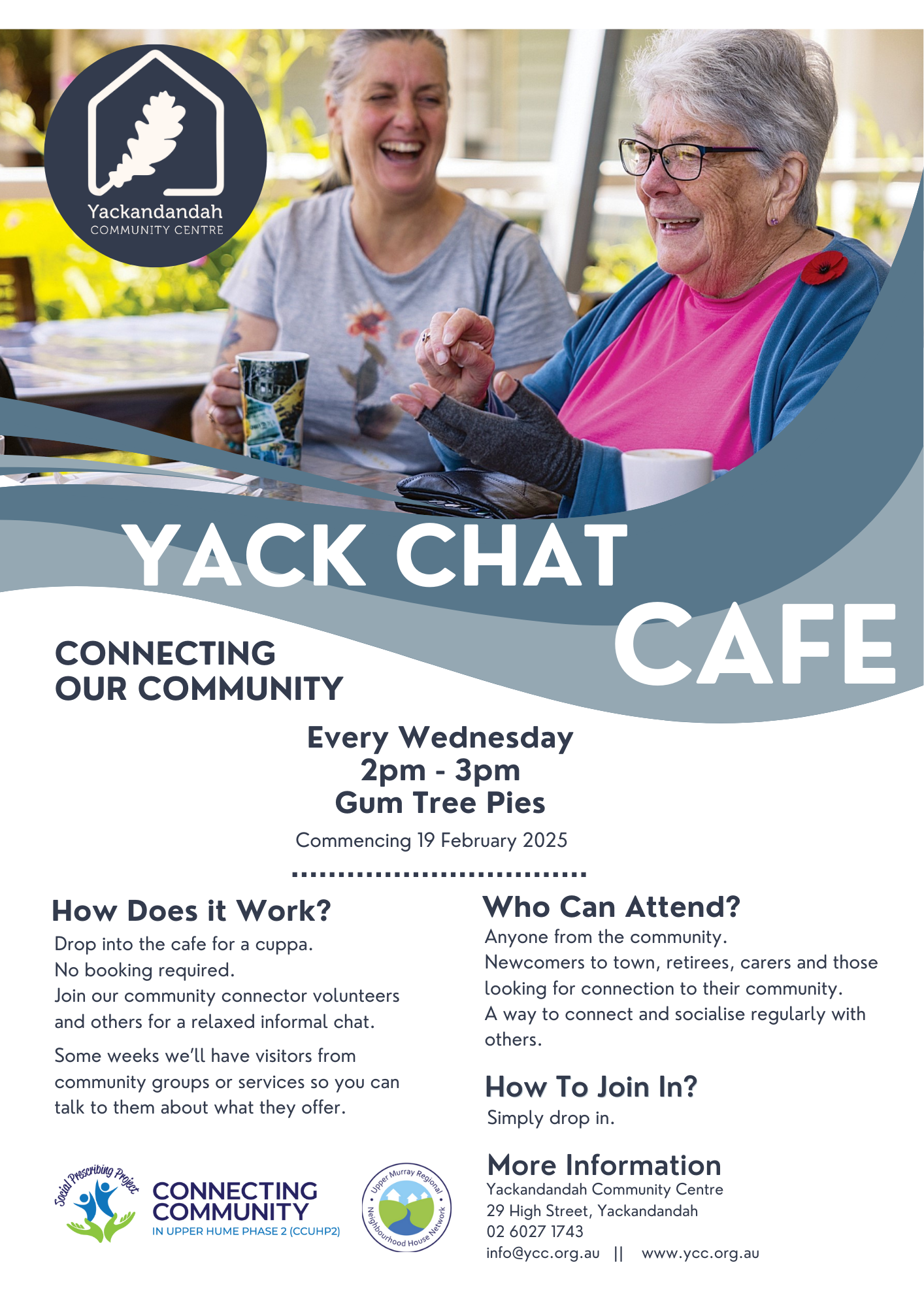 Yack Chat Cafe — Yackandandah Community Centre