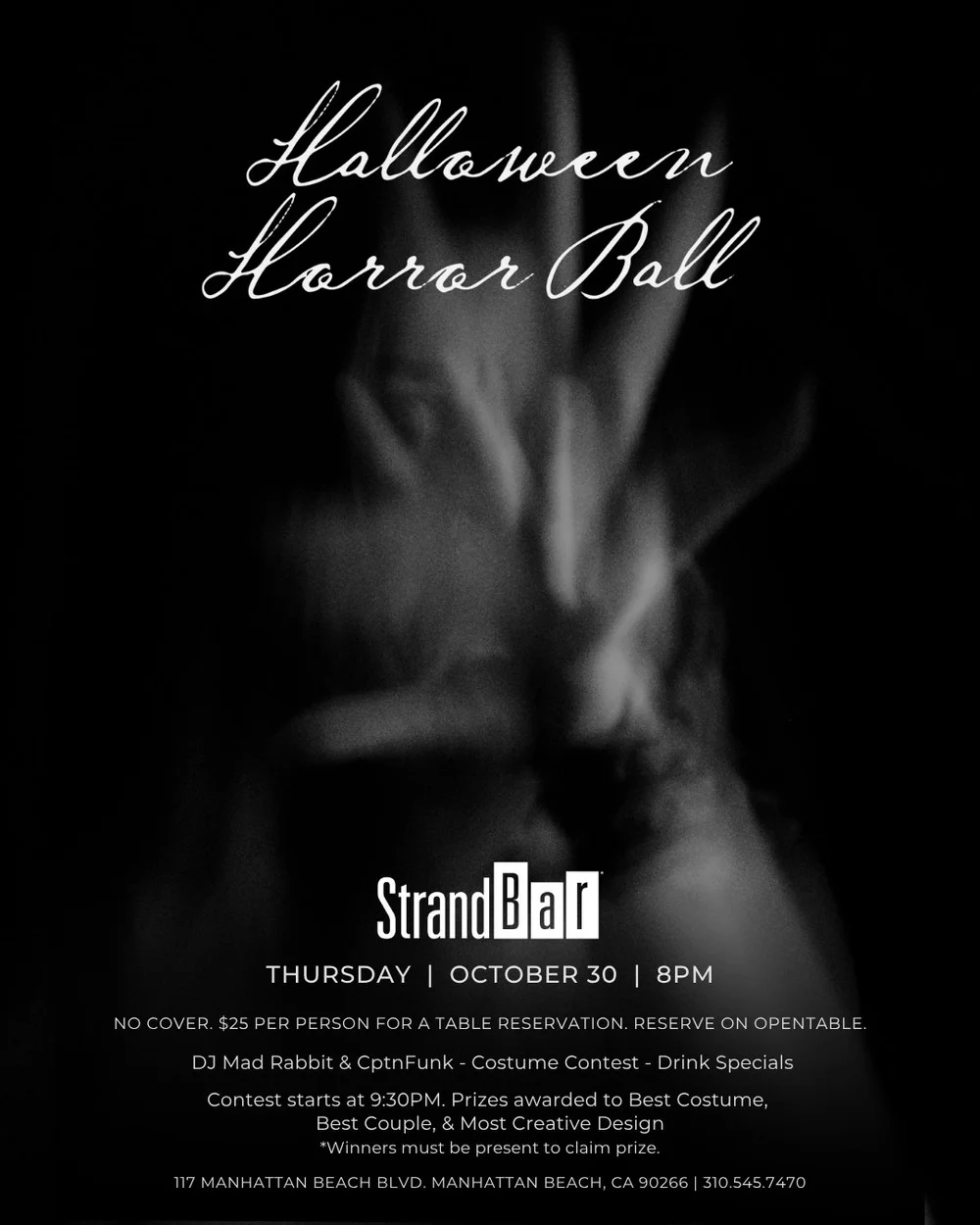 👻 The StrandBar: Halloween Horror Ball — Downtown Manhattan Beach