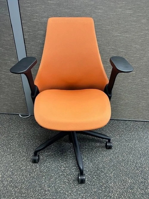 Herman Miller Sayl Chair (Orange/Black) — OEB | Used Office Furniture ...