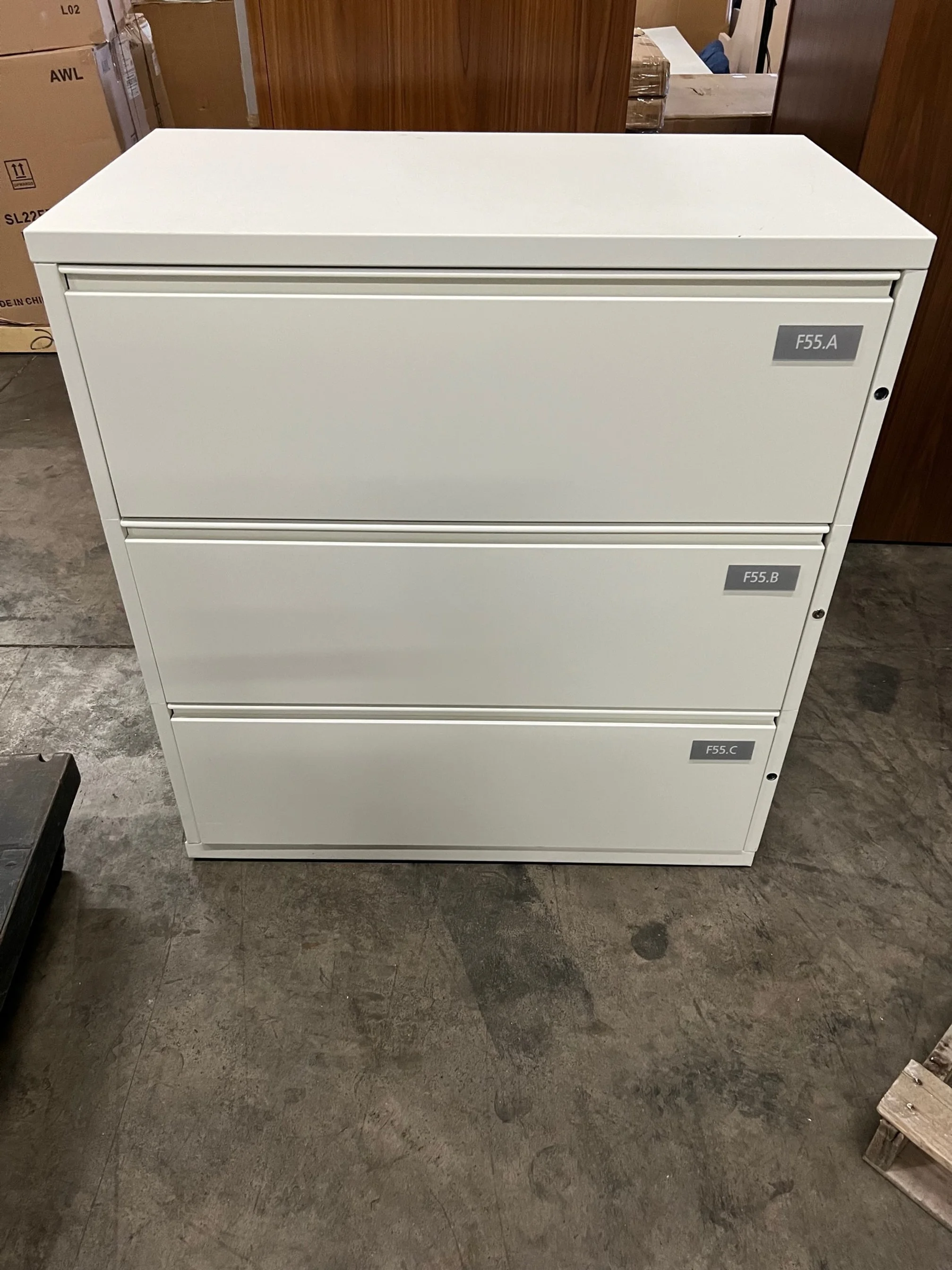 Herman Miller 3-Drawer Lateral Files W/ Keys — OEB | Used Office ...