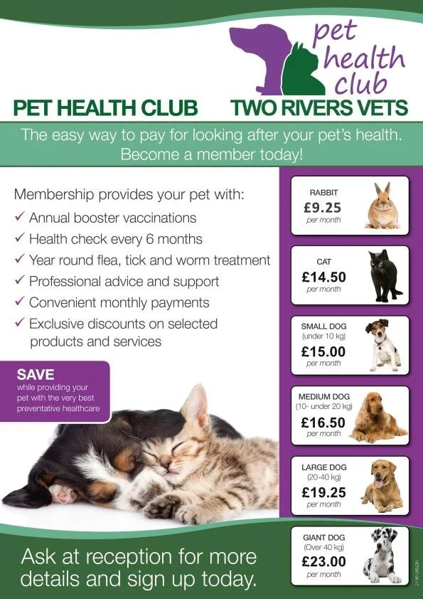 Pet Health Club — Two Rivers Veterinary Practice