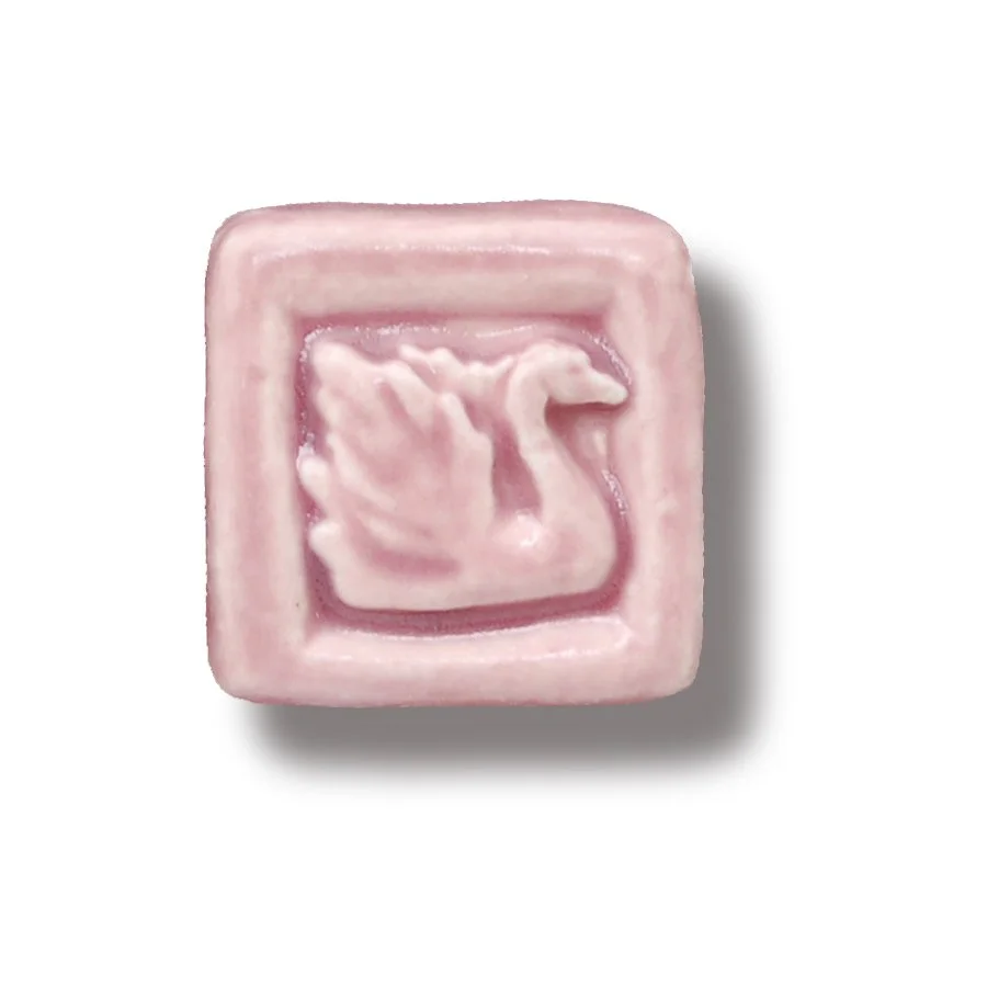 Swan Art Tile 1x1" — Whistling Frog Tile Company