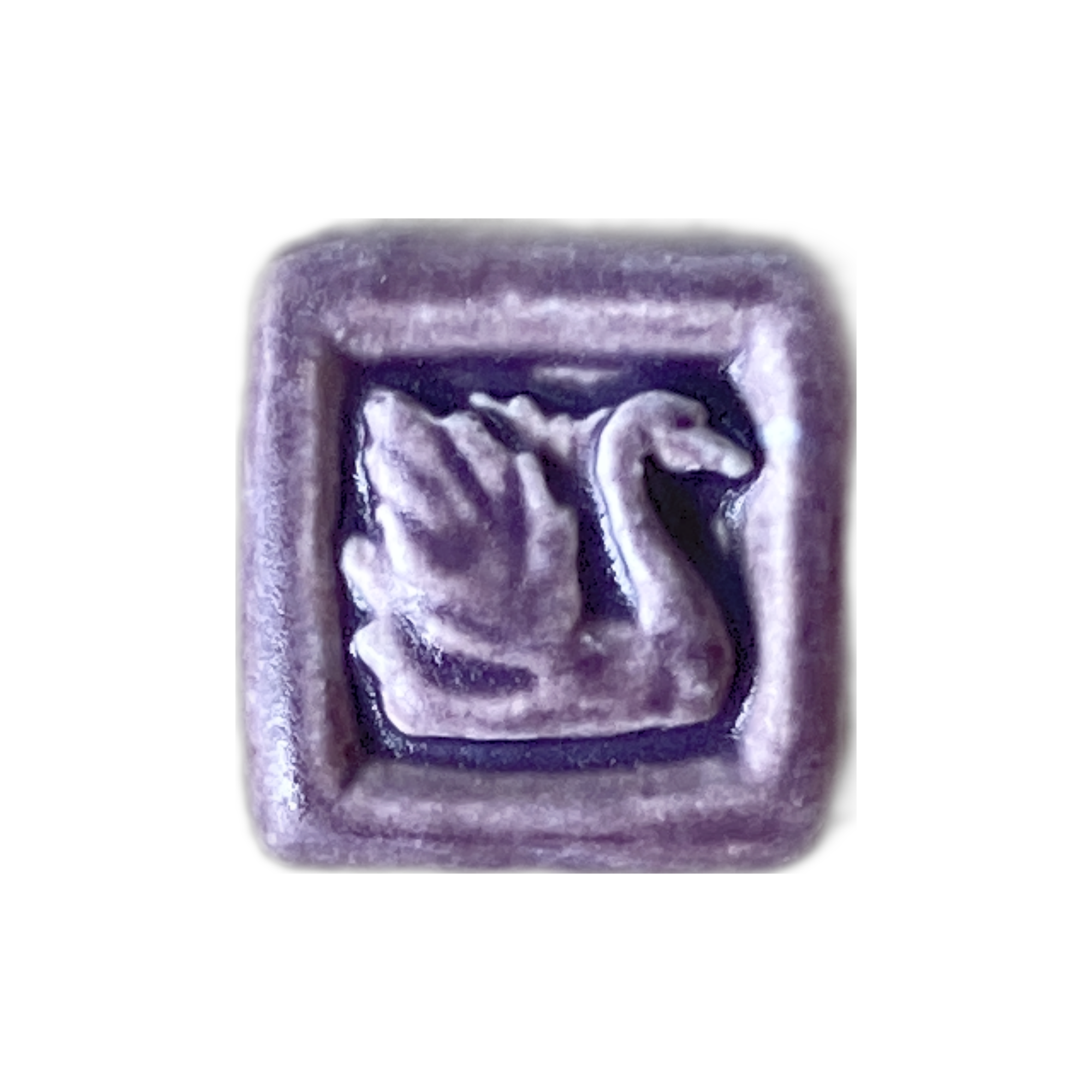 Swan Art Tile 1x1" — Whistling Frog Tile Company