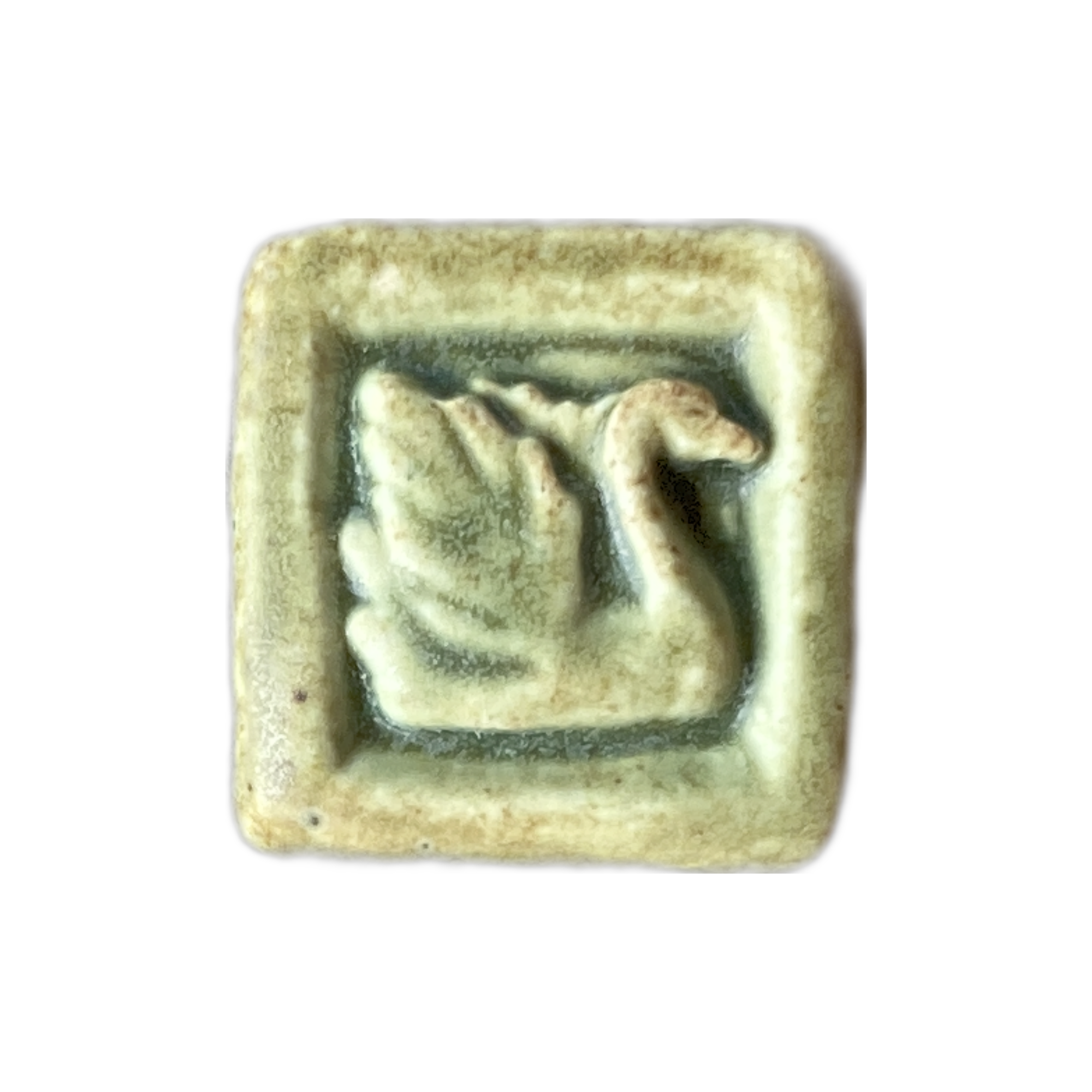 Swan Art Tile 1x1" — Whistling Frog Tile Company
