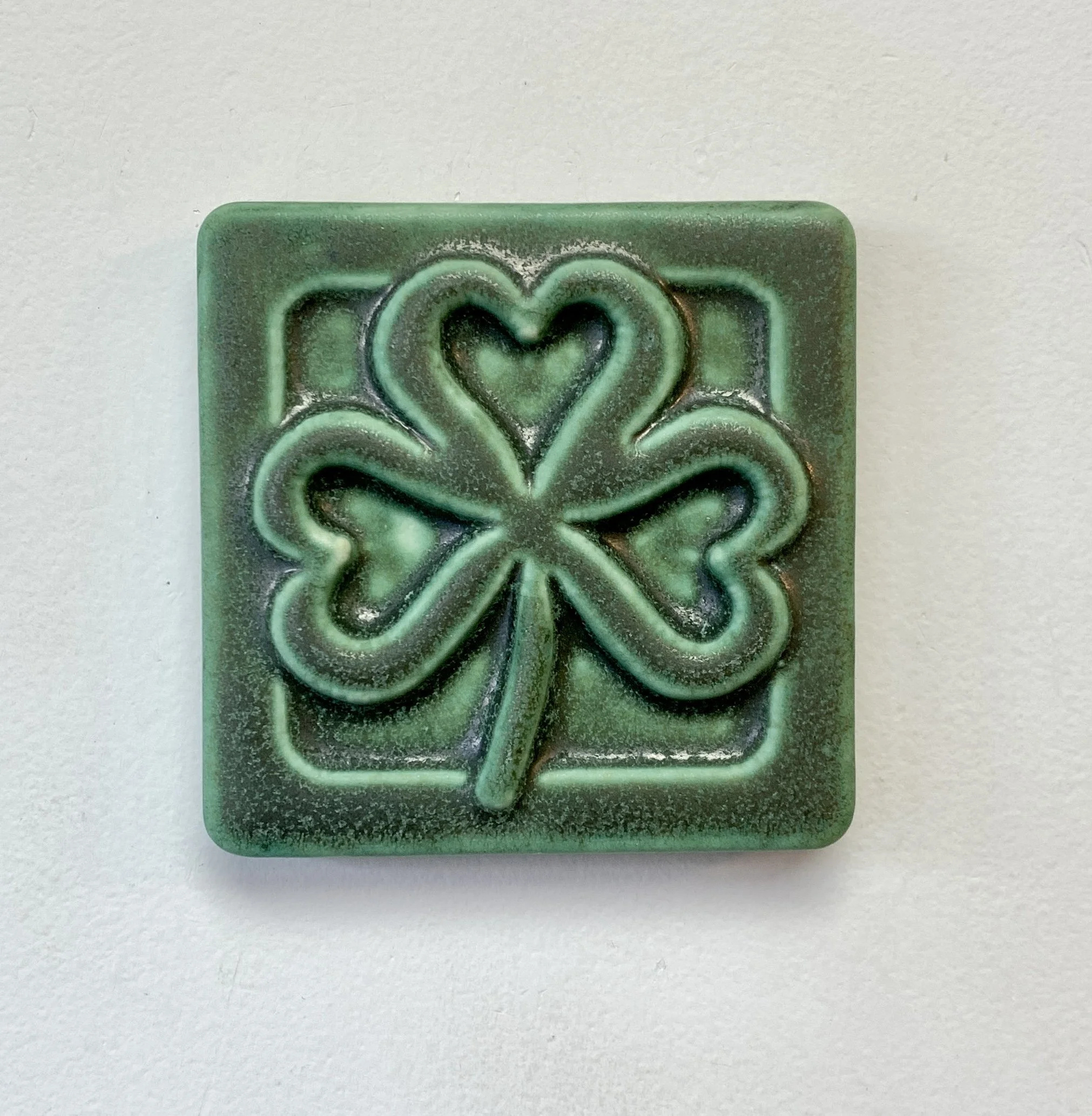 Shamrock Art Tile 3x3" — Whistling Frog Tile Company