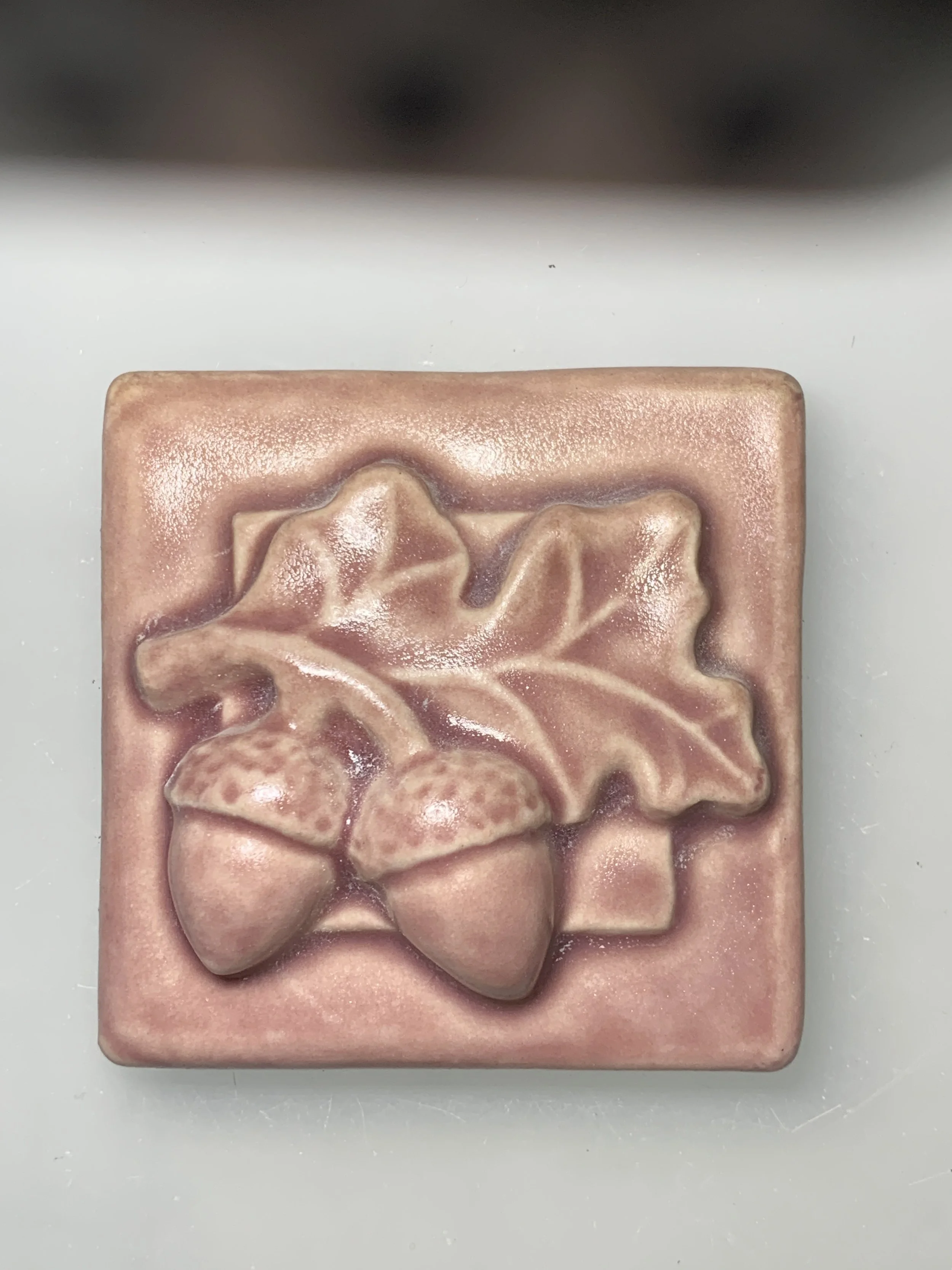 Vintage-inspired Ceramic Acorn Tile: Autumn Wall Art for Kitchen ...