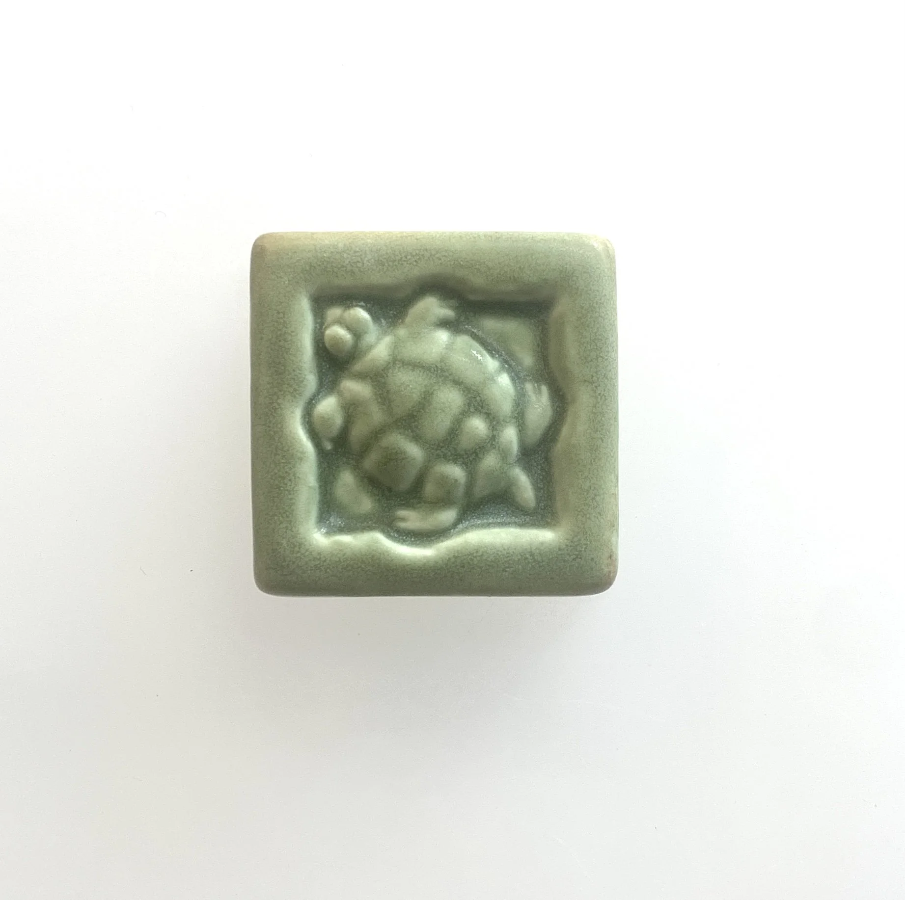 Turtle tile, accent tile, ceramic tile, 2x2" tile — Whistling Frog Tile ...