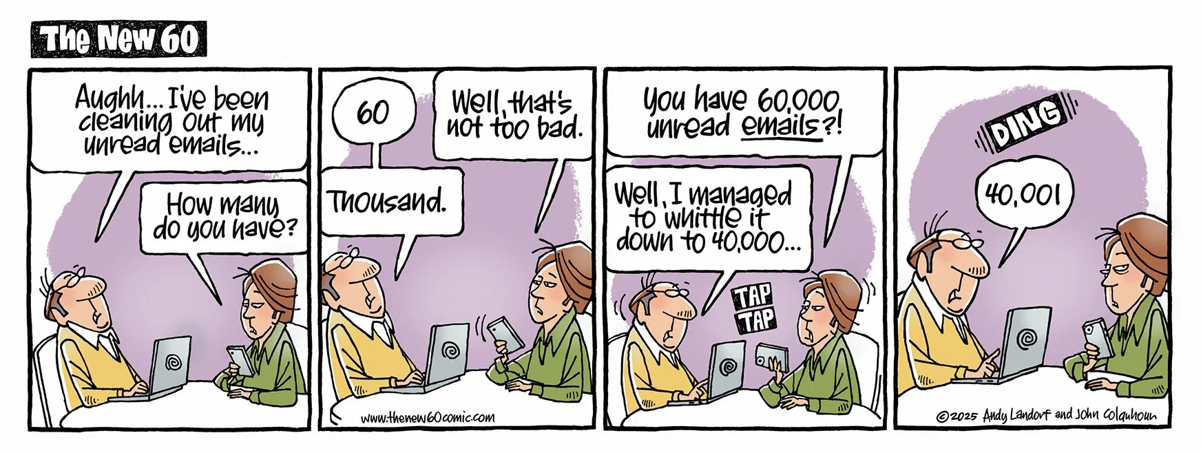 Too Many Emails, part 1 — The New 60 Comic