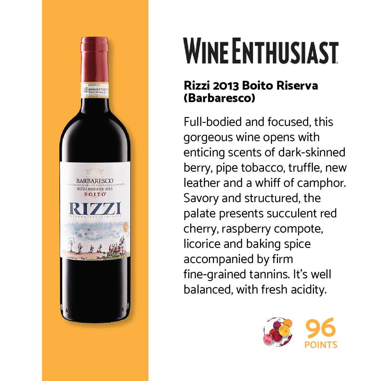 I "RATINGS" DI WINE ENTHUSIAST SUI VINI DELLA CANTINA RIZZI — LE NEWS ...