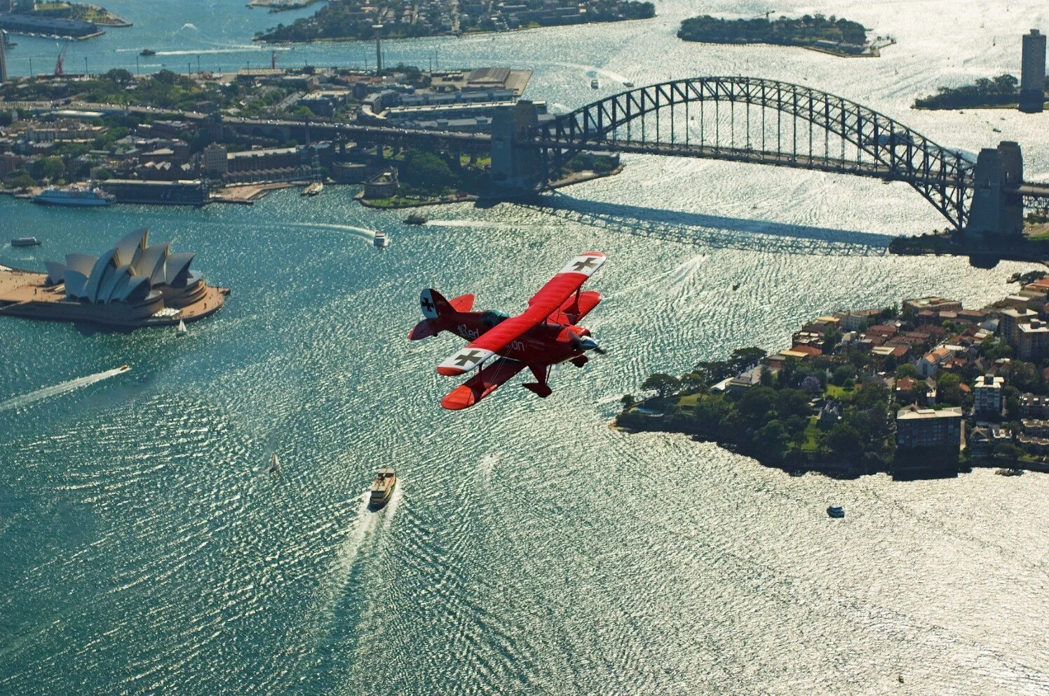 Sydney Harbour Open Cockpit Scenic Flight Intense