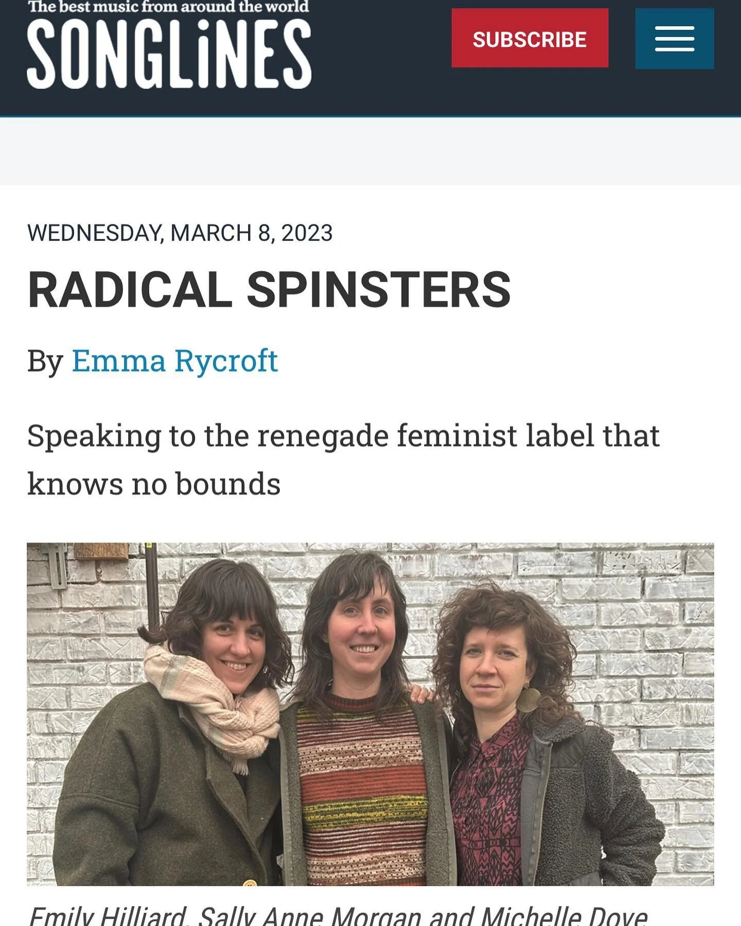SPINSTER - A Radical Feminist Record Label
