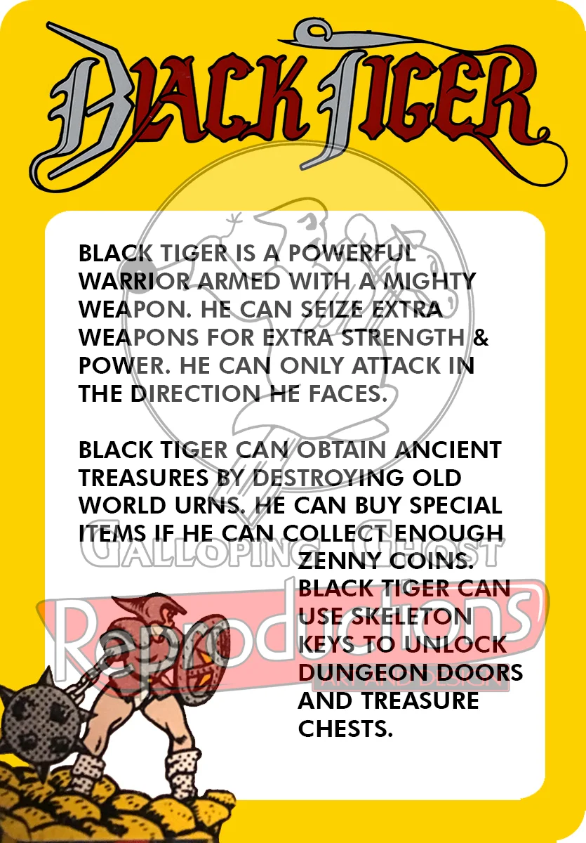 Black Tiger Arcade Game