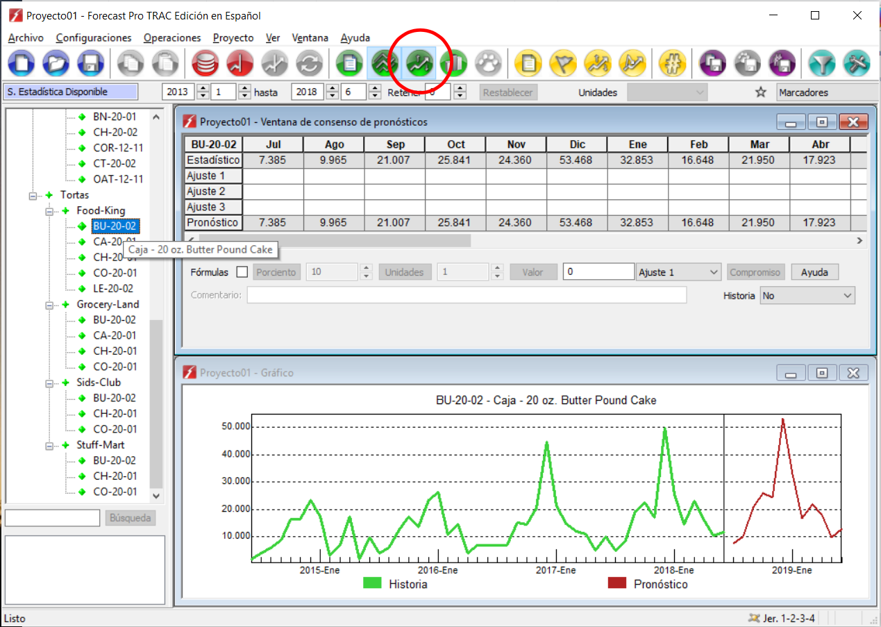 Pasos para el uso de Forecast — Pronóstico Experto | Software de ...