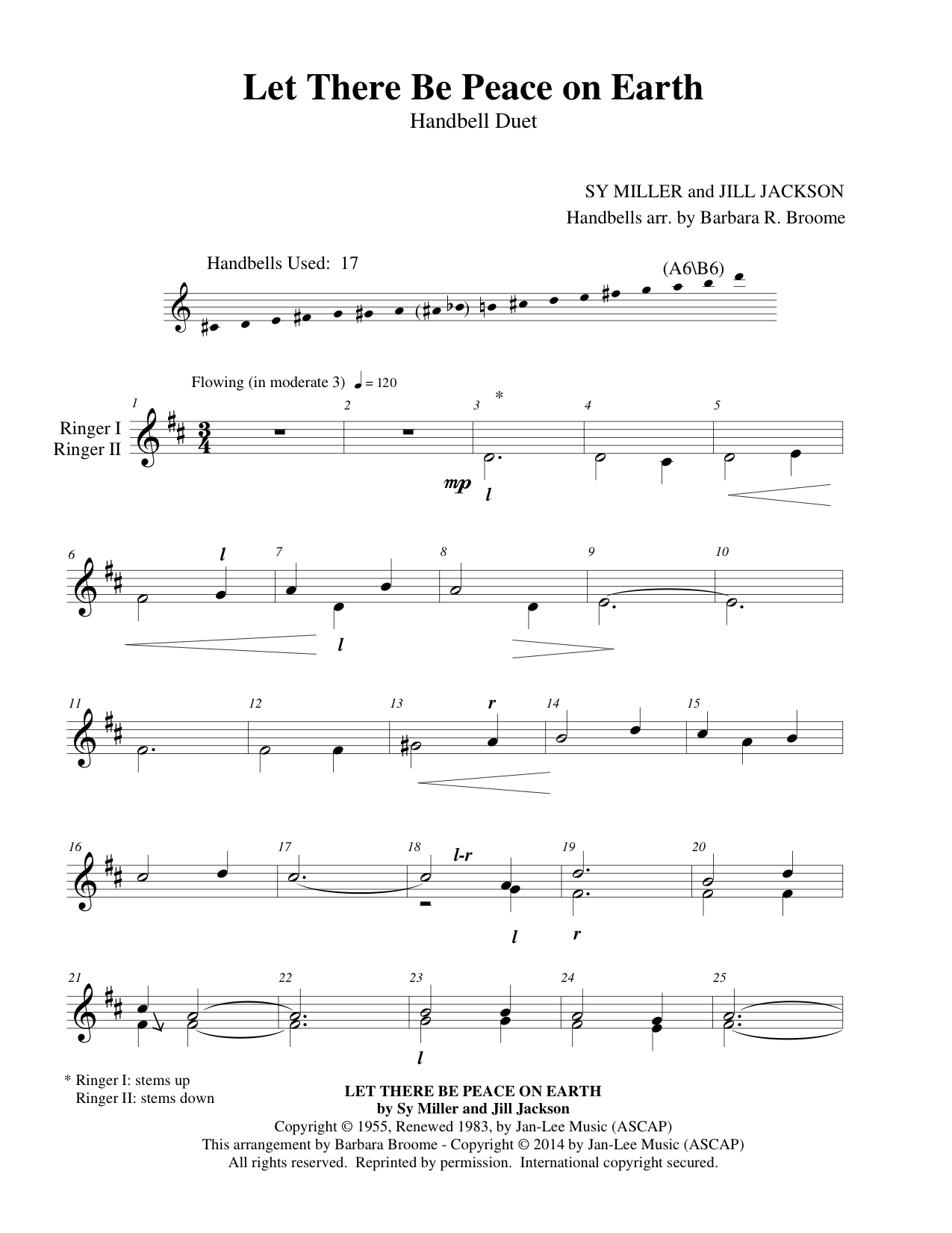 Let There Be Peace On Earth Sheet Music