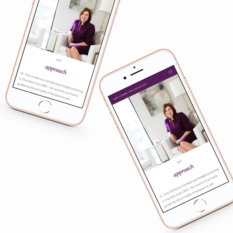 Dr. Amy Combs — Michelle Jones Creative • Charlotte, NC Website & Web ...