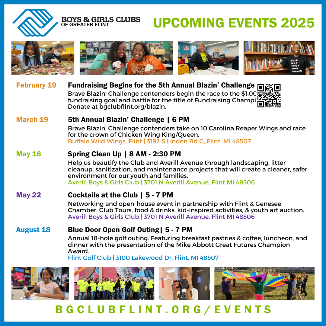 Boys & Girls Clubs of Greater Flint - About Our Events