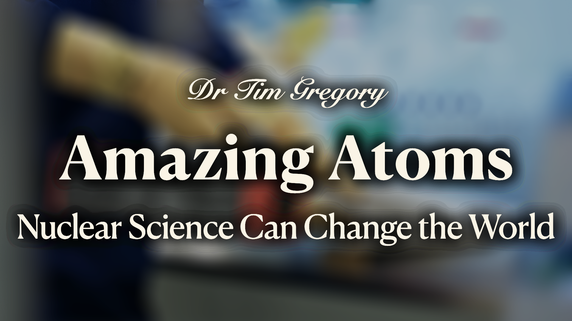 (Speaking) — Dr Tim Gregory