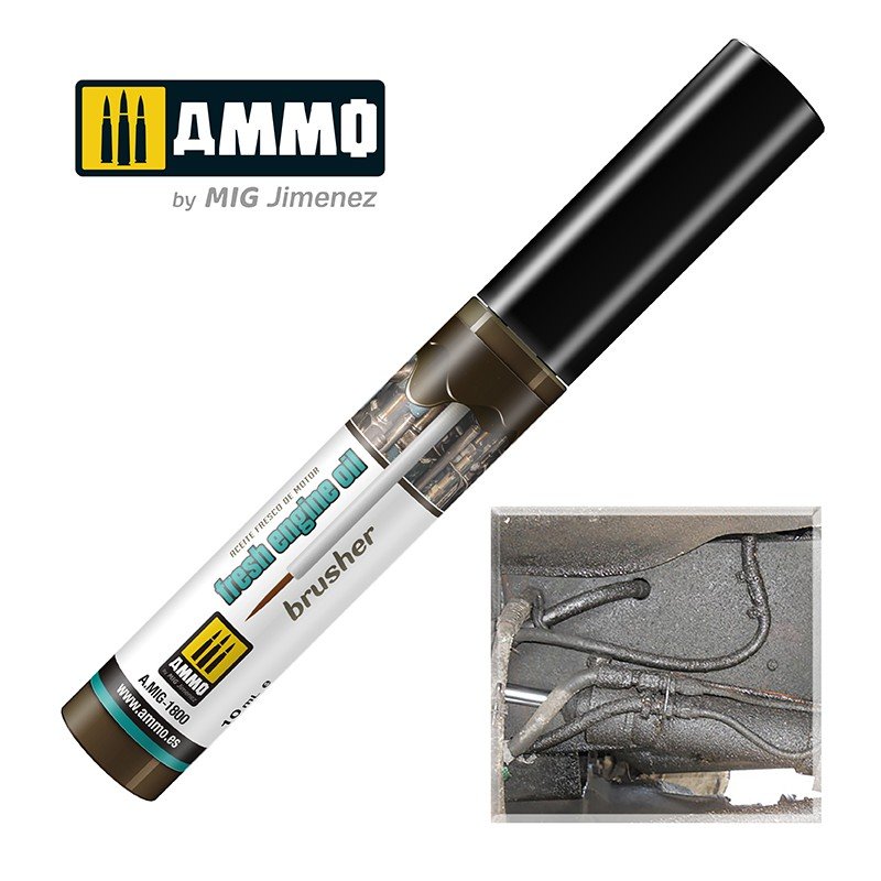 Ammo Mig Jimenez, Effects Brusher Fresh Engine Oil - AMIG1800 — Premium ...