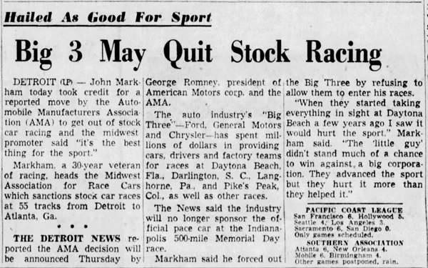GM's Infamous Racing Ban of 1963 — PontiacV8.com