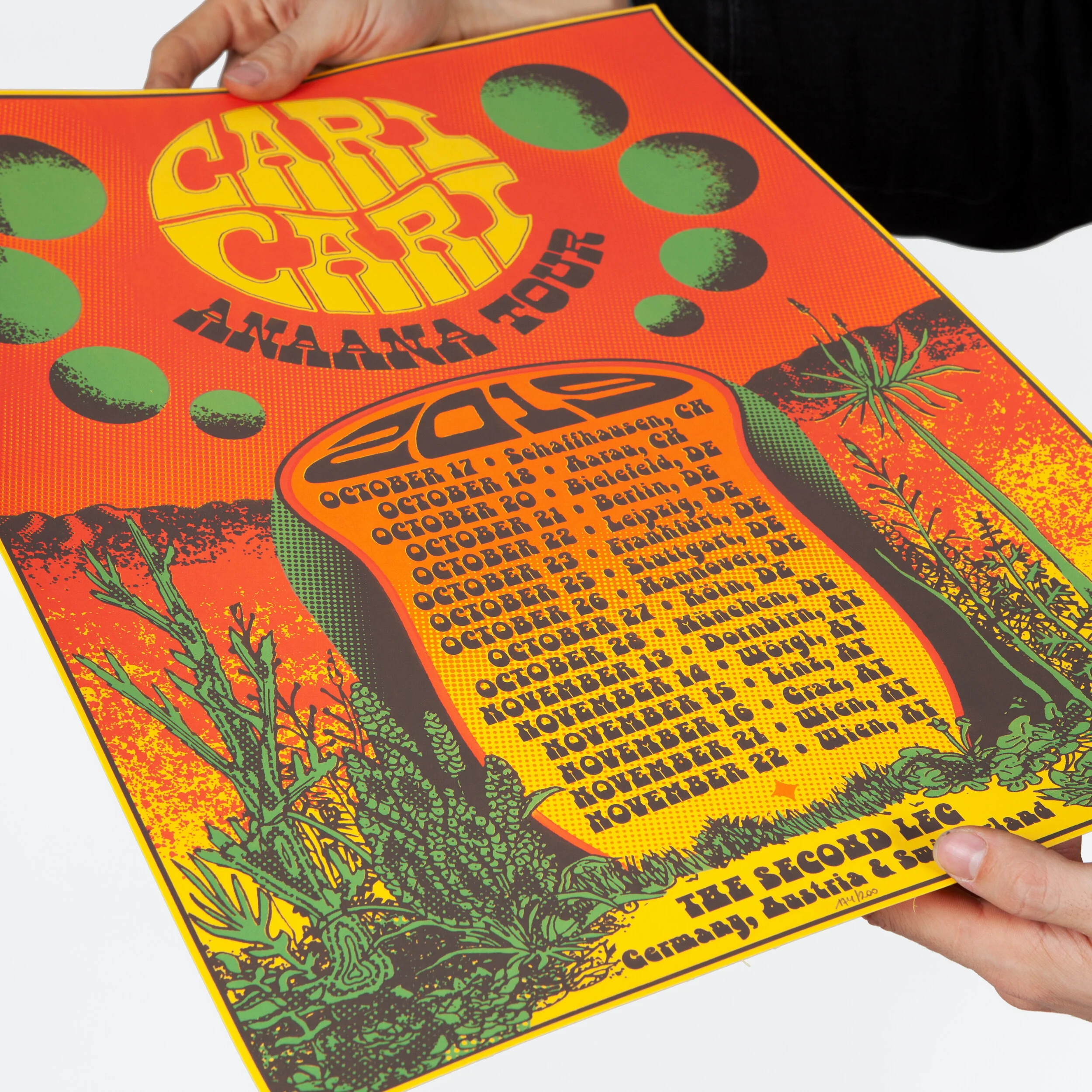 Limited Edition Screen Print Tour Poster — Cari Cari Band | The ...