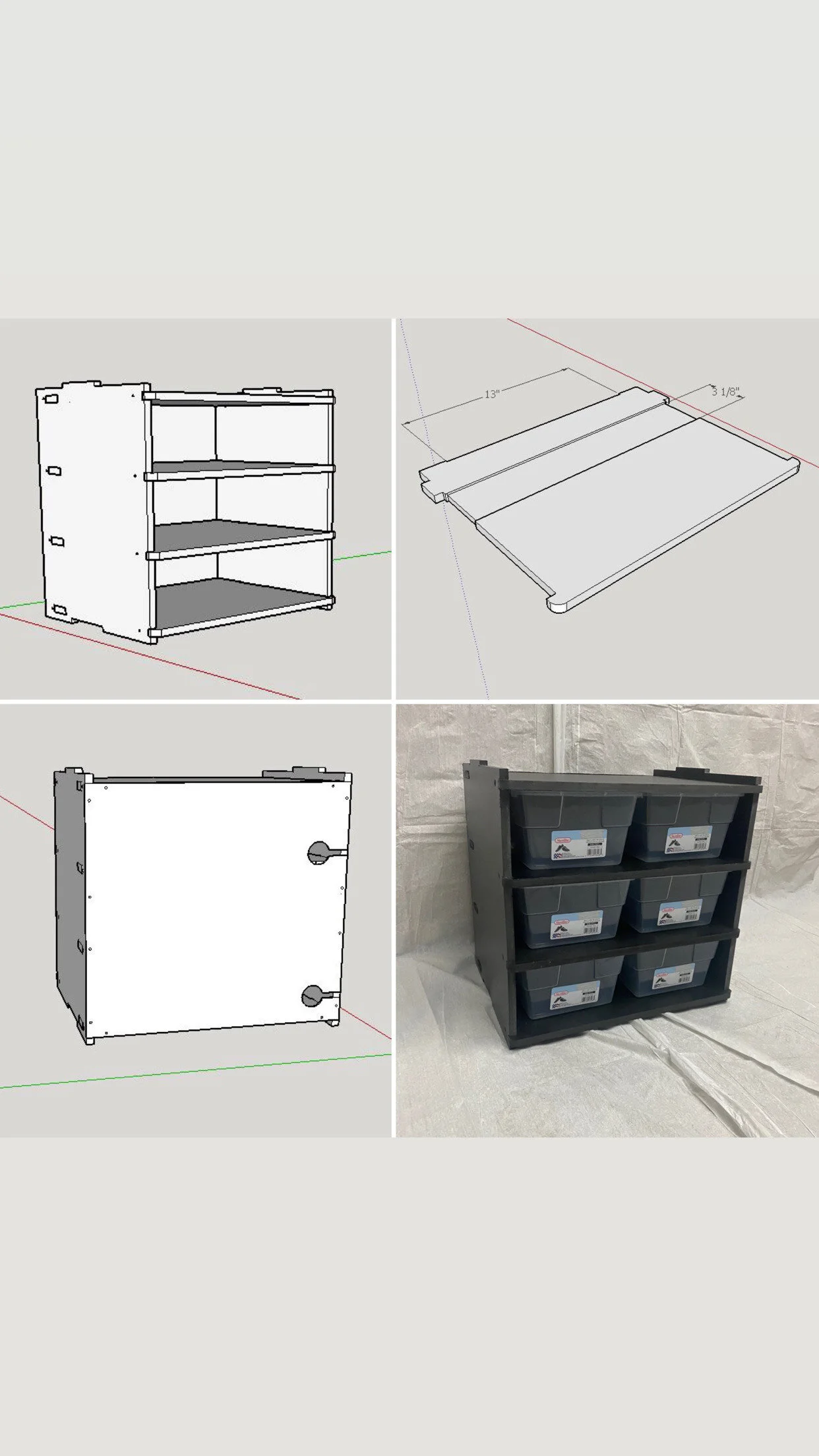 6 qt Sterilite Hatchling Rack (3 level - 6 tubs) — Jurassic Products