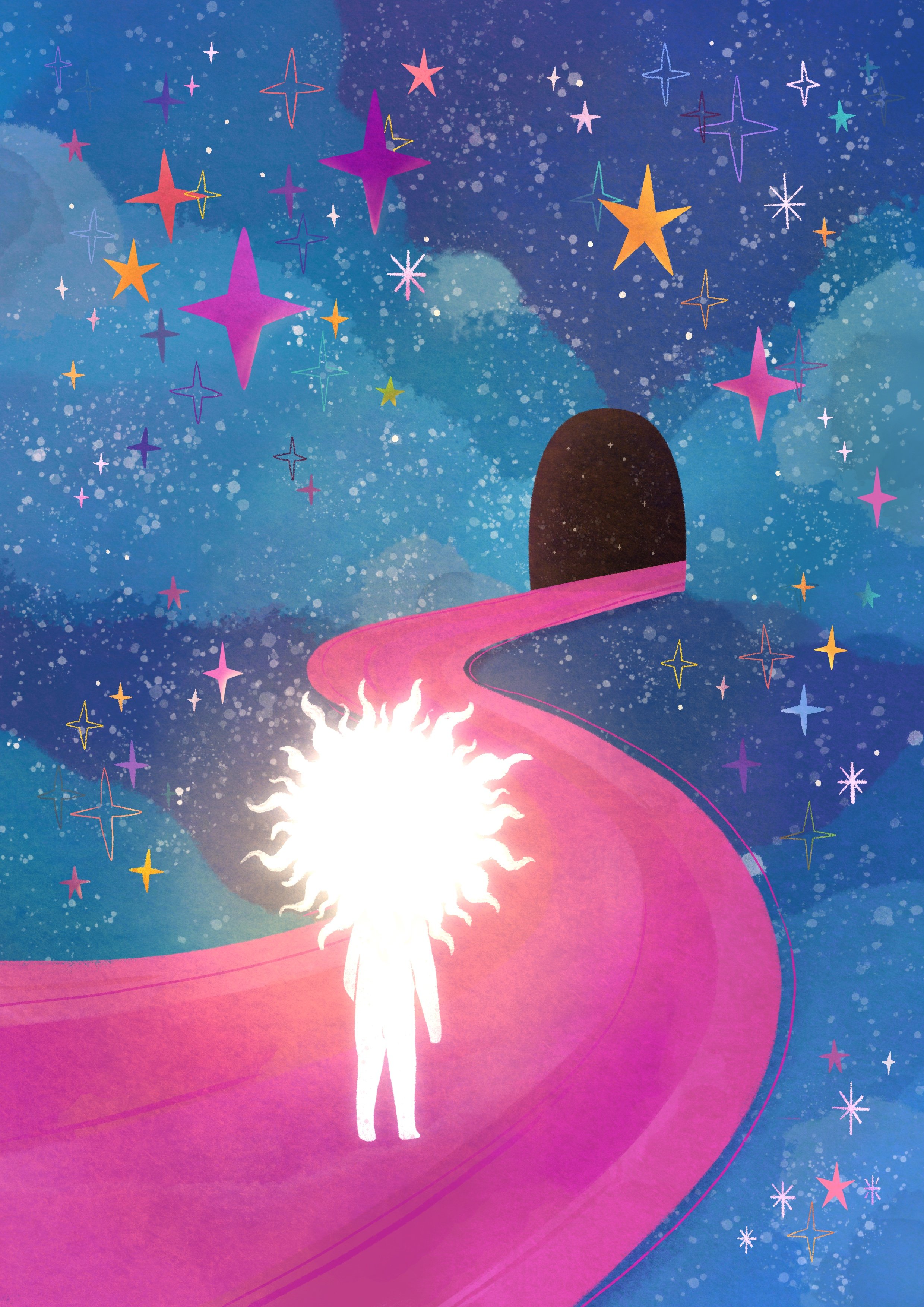 Illustration: Walk into Unknown — Orb of Light Illustrations Illustration: Walk into Unknown — Orb of Light Illustrations